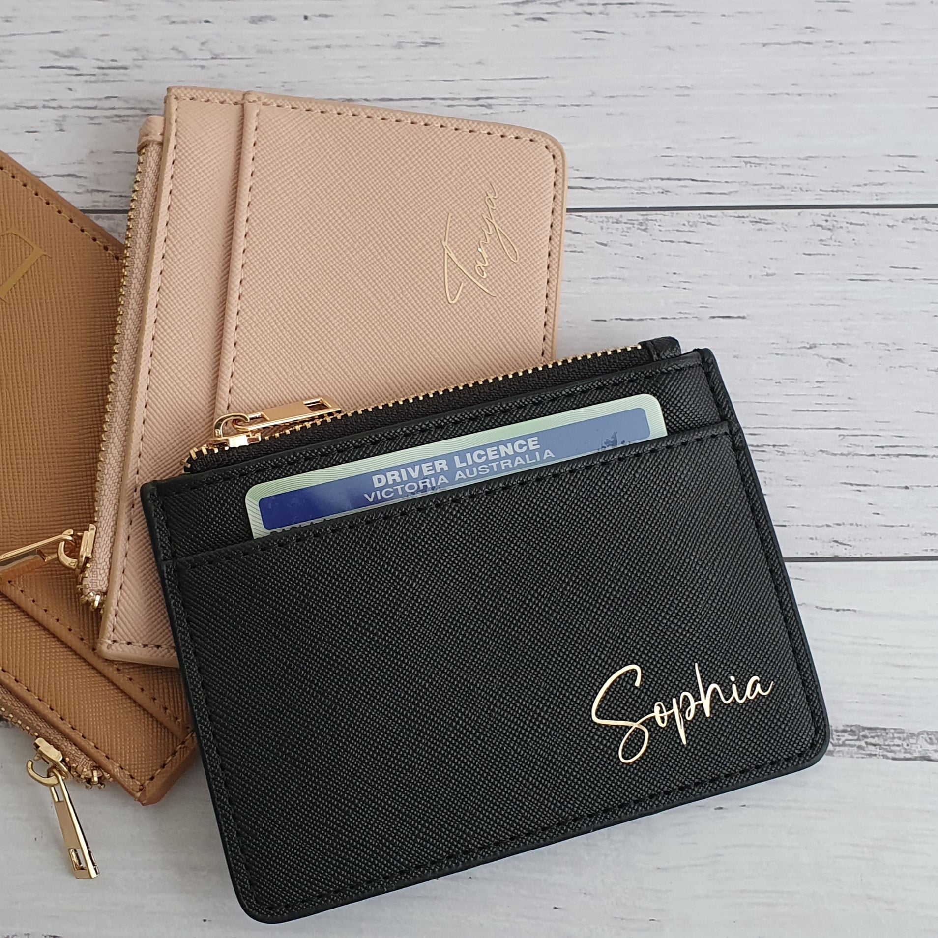 Personalised Classic Card Holder | Posy Lane Designs | Locally Hand ...